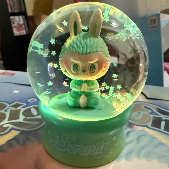 POP MART | Accents | Pop Mart Labubu Big Into Energy Bie Snow Globe ...
